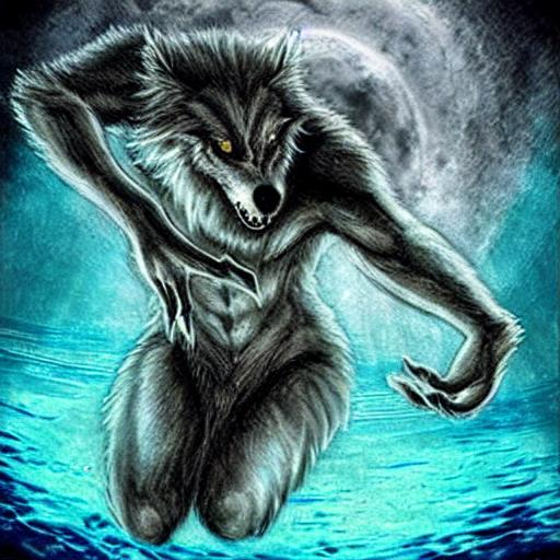 Werewolf underwater | OpenArt Werewolf underwater | OpenArt