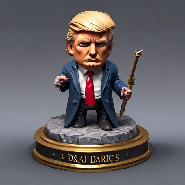 d&d minature, donald trump, highly detailed, digital... | OpenArt