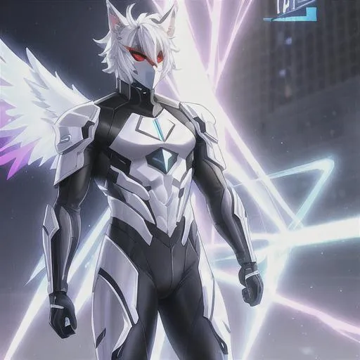 a male protogen fursona, well drawn, masterfully dra... | OpenArt