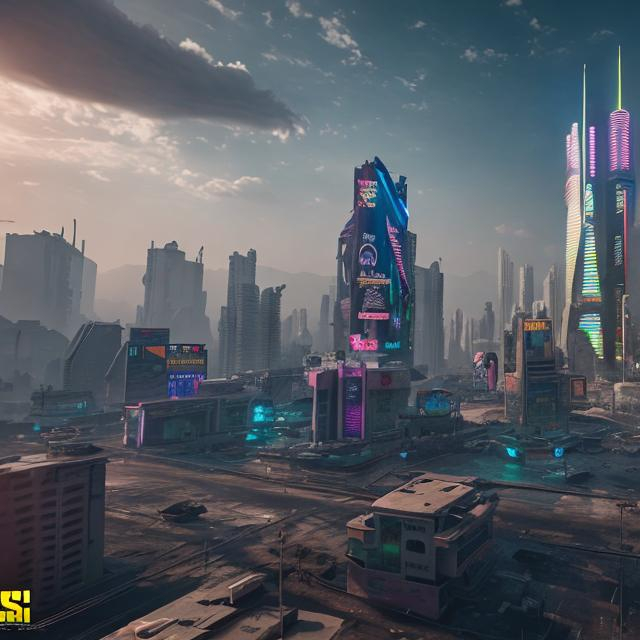 Pakistan in cyberpunk , hyper realistic,unreal engin...