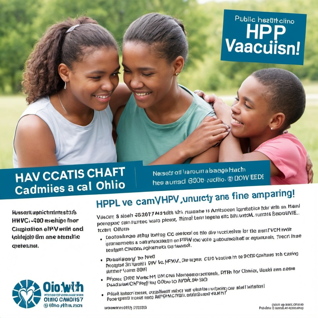 HPV vaccine campaign flyer public health rural Ohio