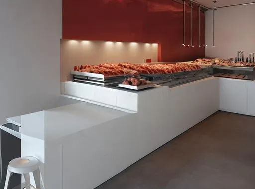 Modern and minimal butchery design