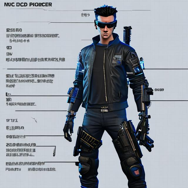 NCPD Police officer cyberpunk (male) | OpenArt