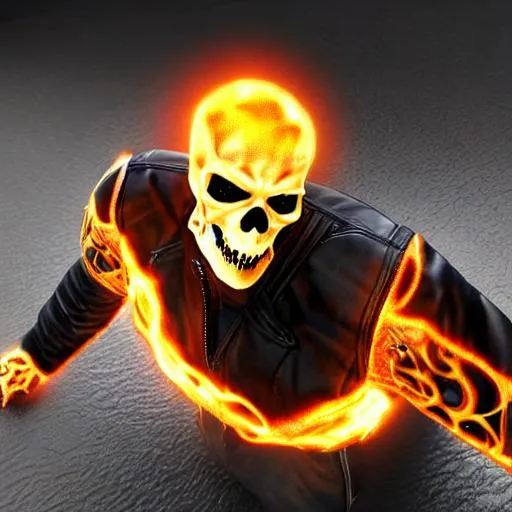 Pamala Anderson as Ghost Rider caricature, perfect f... | OpenArt