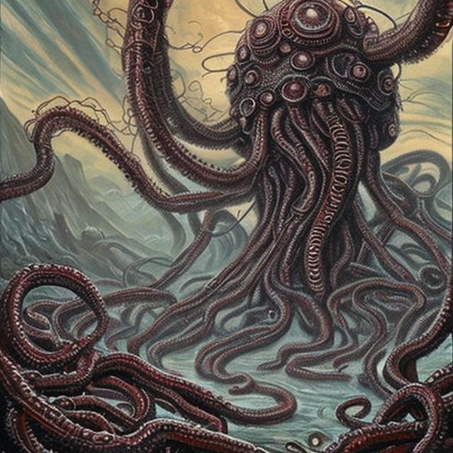 H.R. Geiger eldritch horror | OpenArt