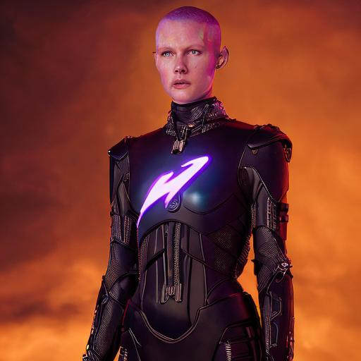 Lightning bolt transforms into a 19-year-old slender...