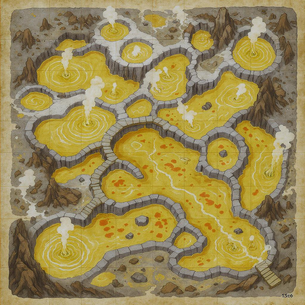 A battlemap for Dungeons & Dragons 5e in A3 format w...