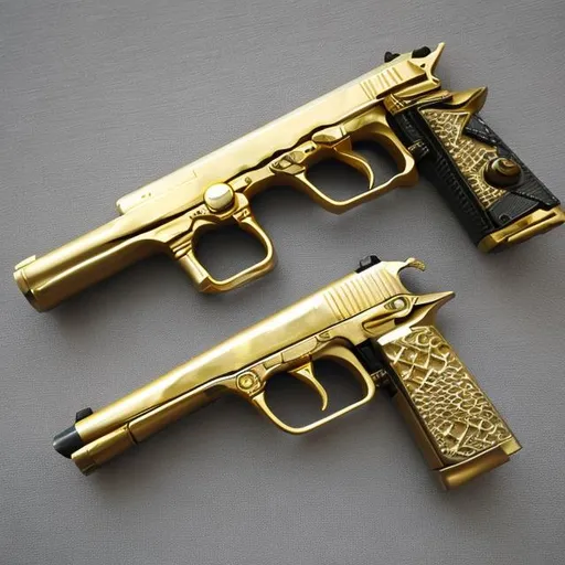 gold guns | OpenArt