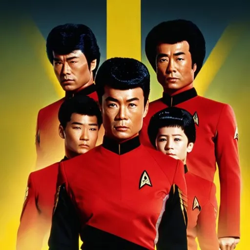 A portrait of Jet Lee, wearing a Starfleet uniform,... | OpenArt