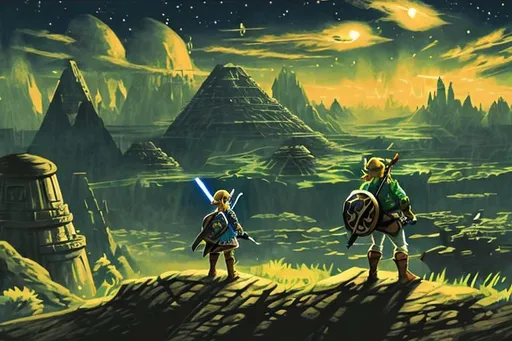 legend of zelda link in star wars landscape