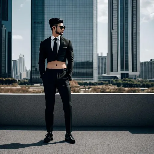 A man in a public space | OpenArt