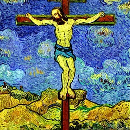 Van Gogh as jesus | OpenArt