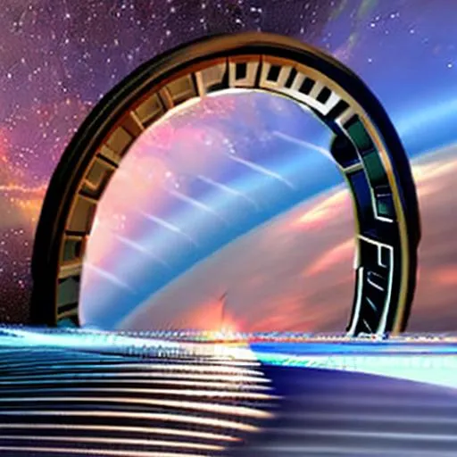 An infinite, mystical sky staircase that you enter j... | OpenArt