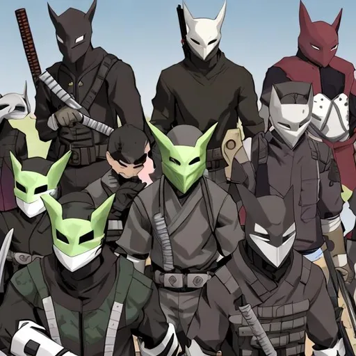 A gang of vigilantes that wear Anbu masks and wield...