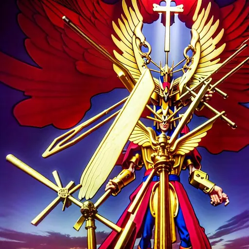 8k, hdr, highly detailed god ultimate winged gundam... | OpenArt