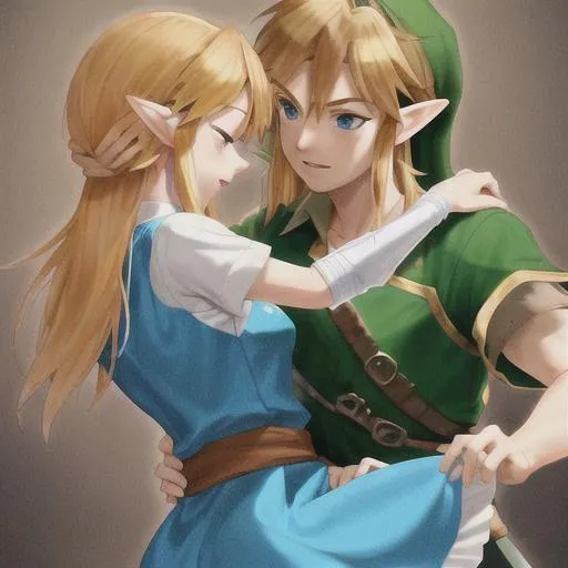 Link and Zelda dancing | OpenArt