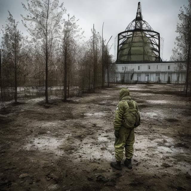 Alone solo Soldier in chernobyl