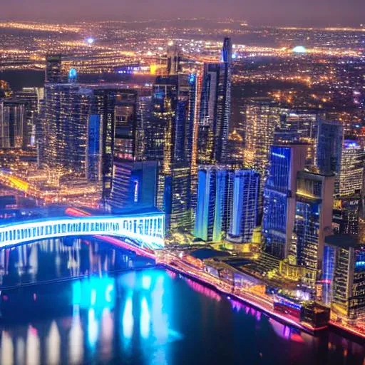 hyper realistic, 2K, a beautiful city, neon lights,... | OpenArt