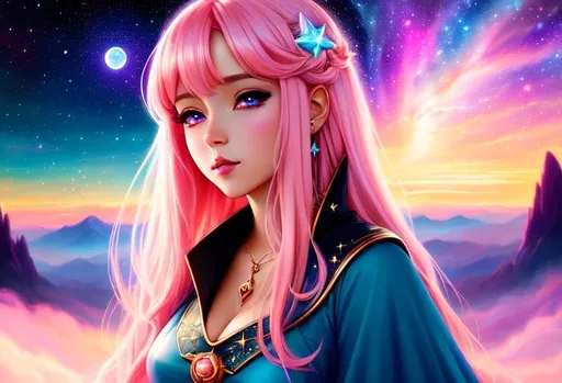 space, vampire, mysterious, celestial, fantasy, rpg,... | OpenArt