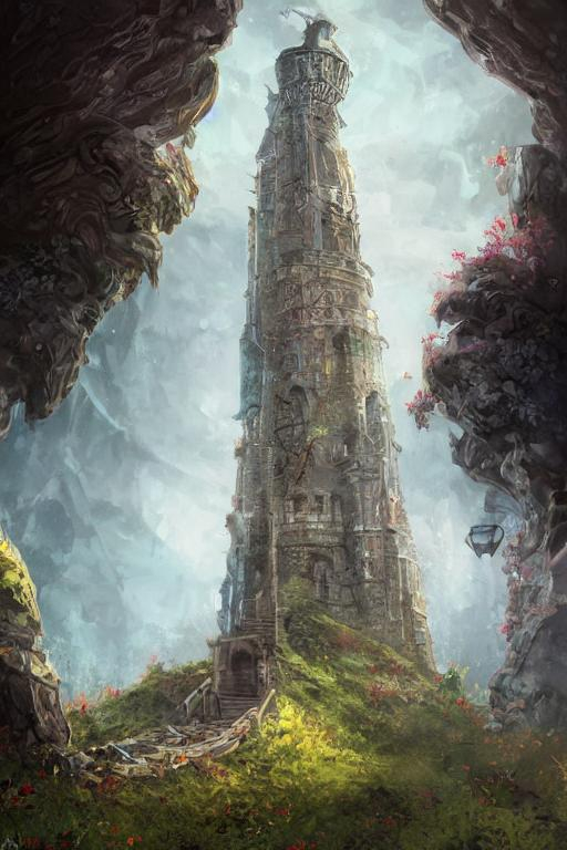 a highly detailed magical wizard's tower, elegant, i... | OpenArt