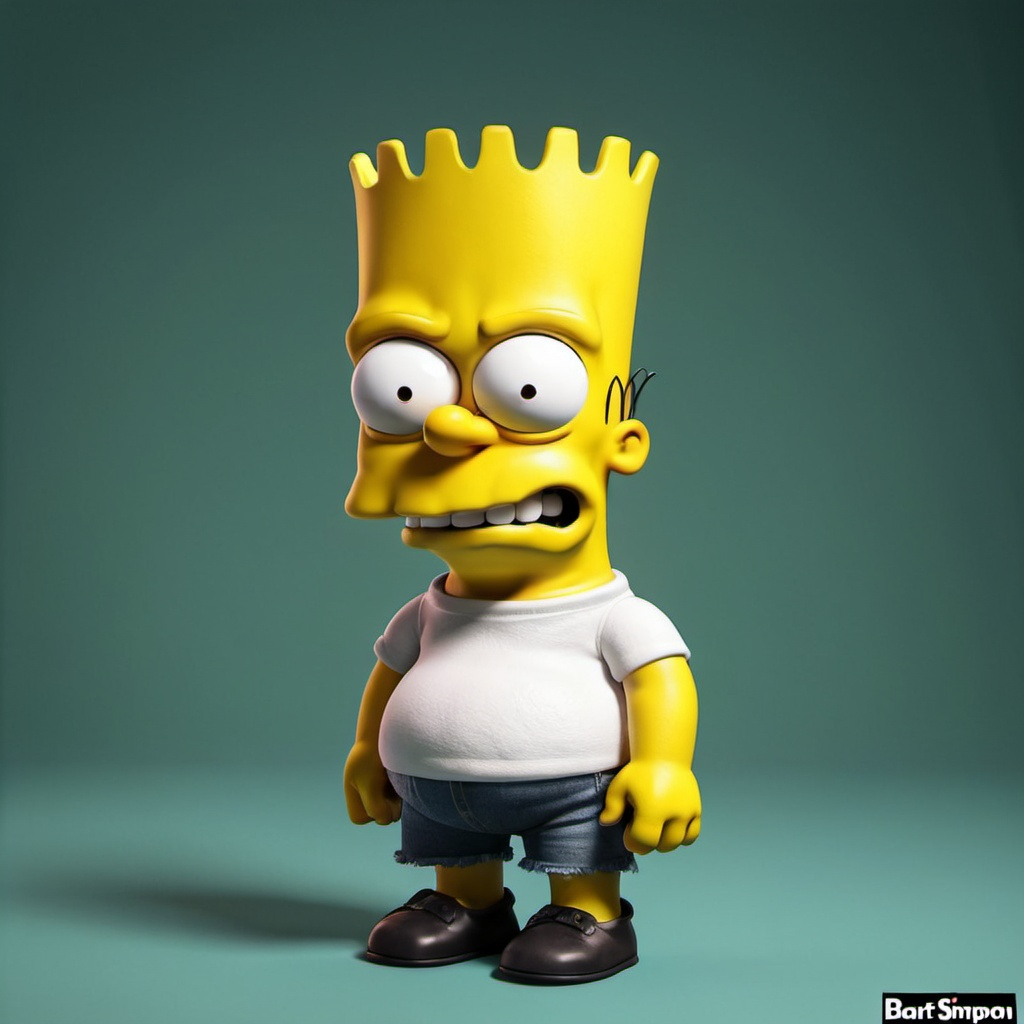 Bart Simpson in 3d Shrek style