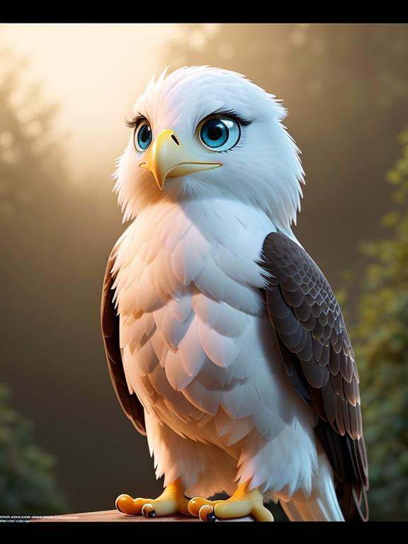 Disney Pixar, exquisite new character, cute eagle, h...