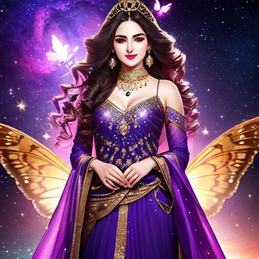 full body portrait of {{ hania amir }} wearing a neb... | OpenArt
