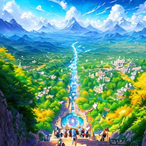 new generic isekai anime poster with main character... | OpenArt