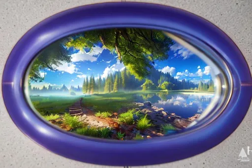 two realities merging together Insanely Detailed Env...