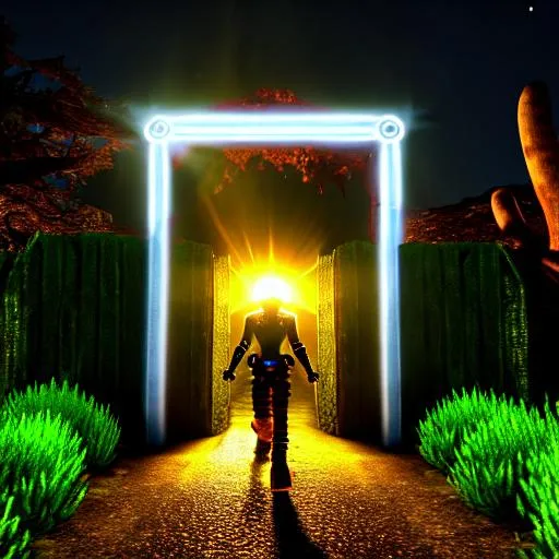 Portal to other dimensions with creatures, horror, h... | OpenArt