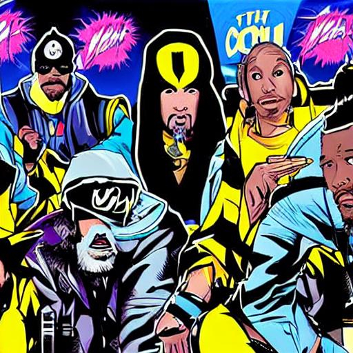 The Wu-Tang clan as a super hero team that includes...