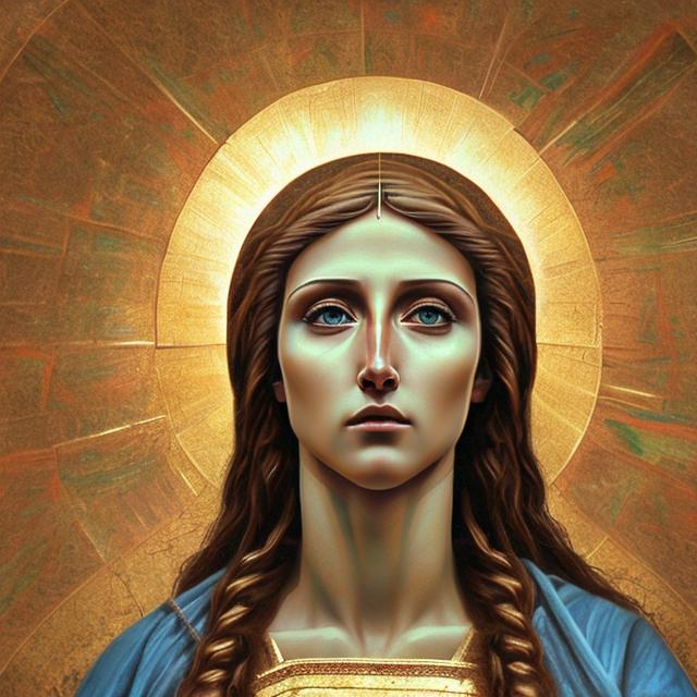 The Female Christ In Photorealistic Style
