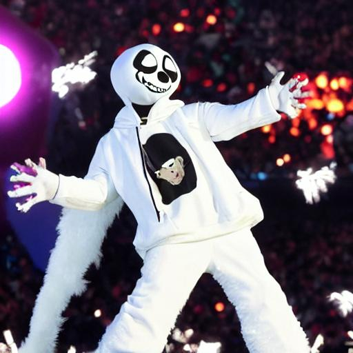 Sans from Undertale singing the Super Bowl Halftime... | OpenArt