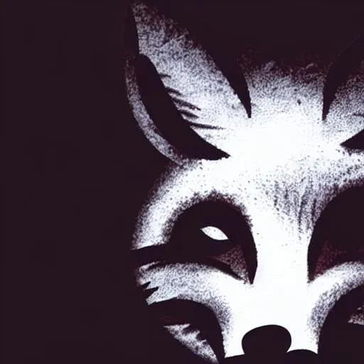 Creepy fox in the dark | OpenArt