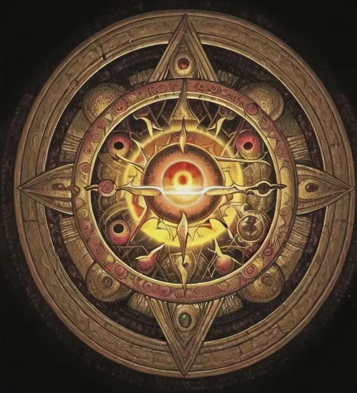 sun with eye, alchemical, esoteric, medieval, occult... | OpenArt