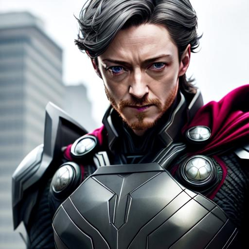 Digital art gorgeous man, James McAvoy, full body sh...