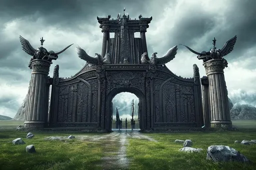 gates of valhalla, magnificent, clouds, day light, s...