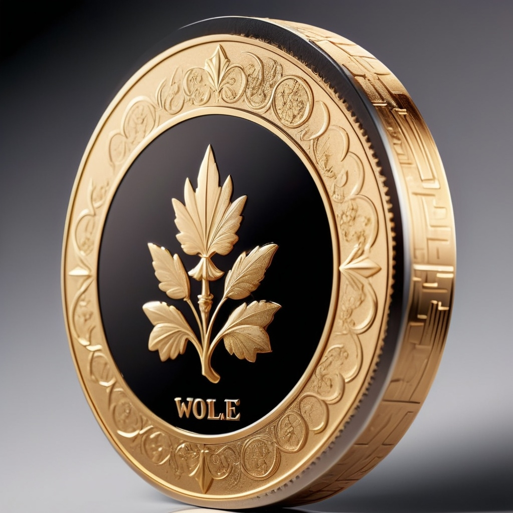 Use the image to design a coin currency with the sym...