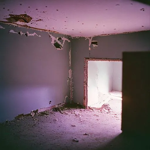 Inside a big, empty, abandoned house, dark, haunted,... | OpenArt