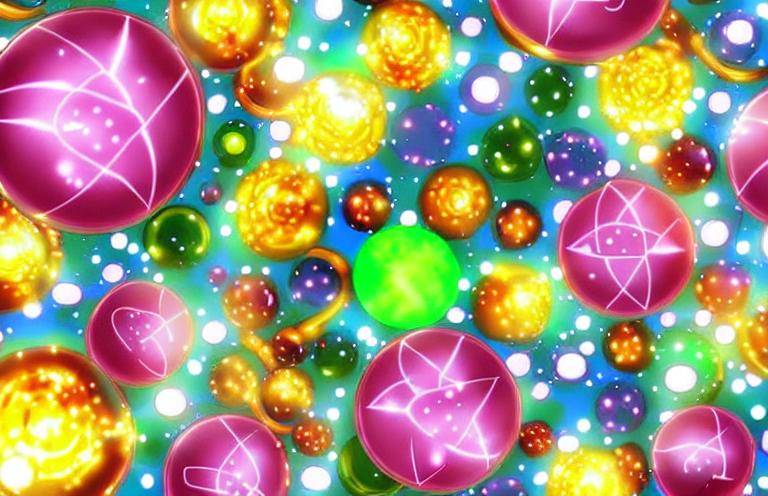 atom particles, energy particles, dots, dust, manga,... | OpenArt