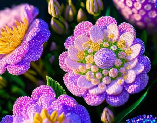 The entire surface depicting multi-dimensional, intr...