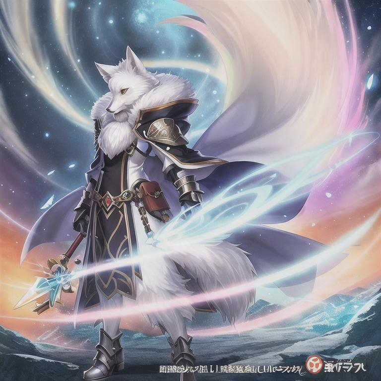 arctic fox woman wizard, fursona, furry art, anthro,... | OpenArt