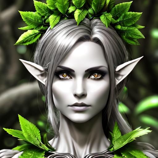 Dryad, female, leaf hair, buffed, life bringer, beau... | OpenArt