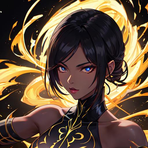 Scorpio The Scorpion zodiac as a female human, 8k,...