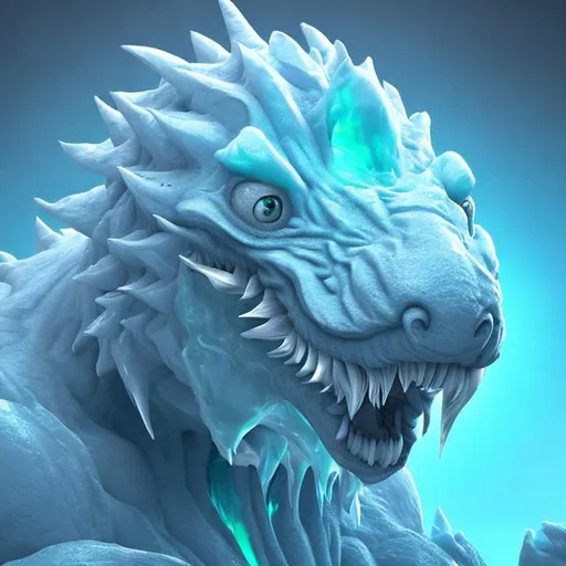 crystal monster, digital art