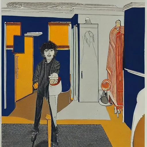 Wes Anderson Brett Whiteley drawing | OpenArt