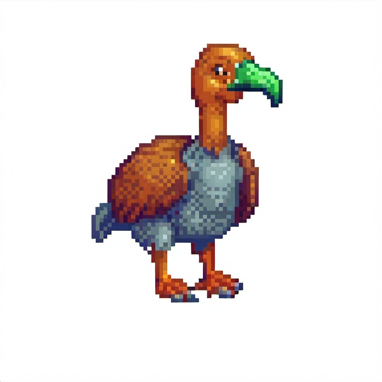 Dodo with transparent background