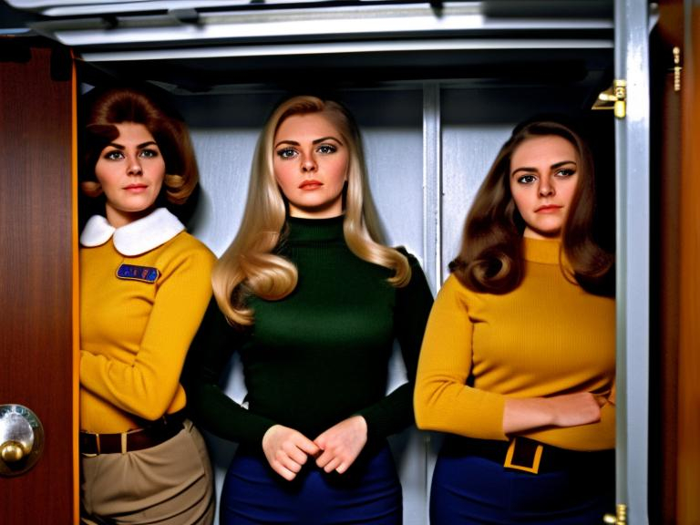 Full body photo of 60's eurospy film operative wome... | OpenArt