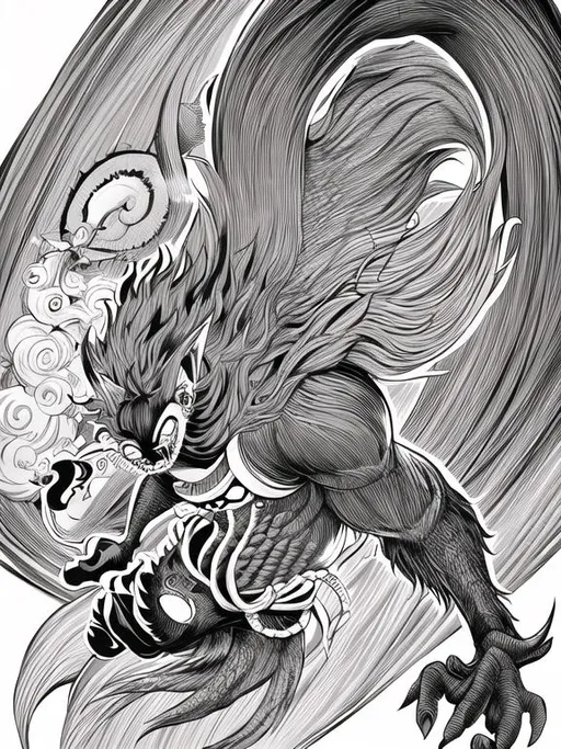 manga, 8k, Monster Design, Beast, Creature, hatching... | OpenArt