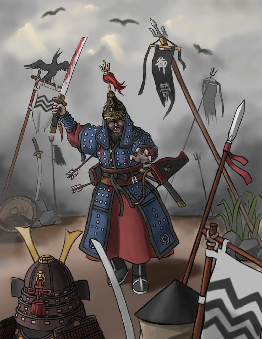 medieval Korean empire Vs. Japan game trailer. Reali...